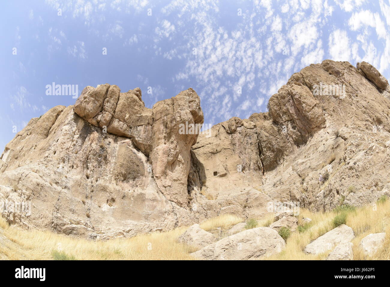 Stone tombs of the Persian Kings at Necropolis, Shiraz, Iran Stock ...