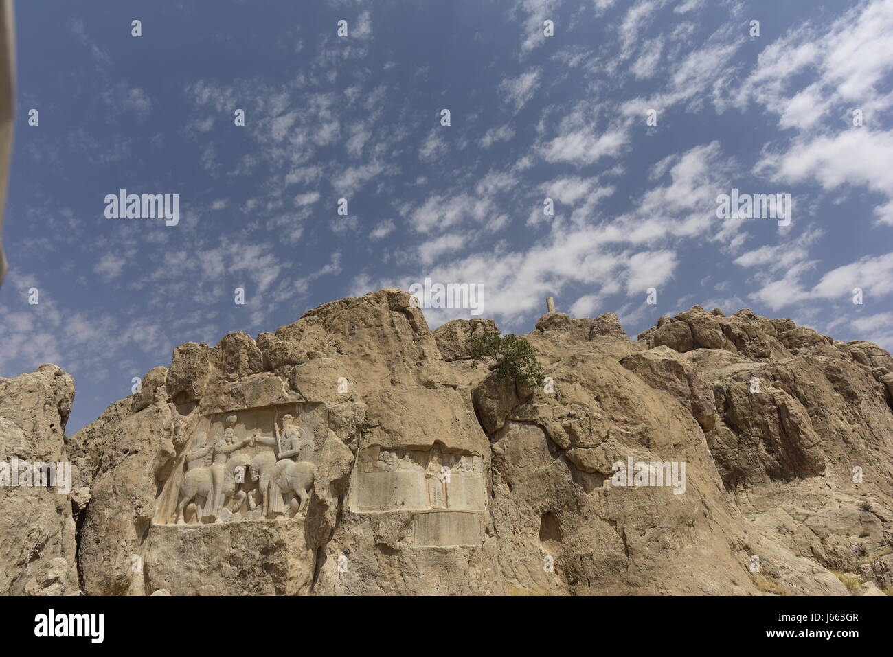 Stone tombs of the Persian Kings at Necropolis, Shiraz, Iran Stock ...