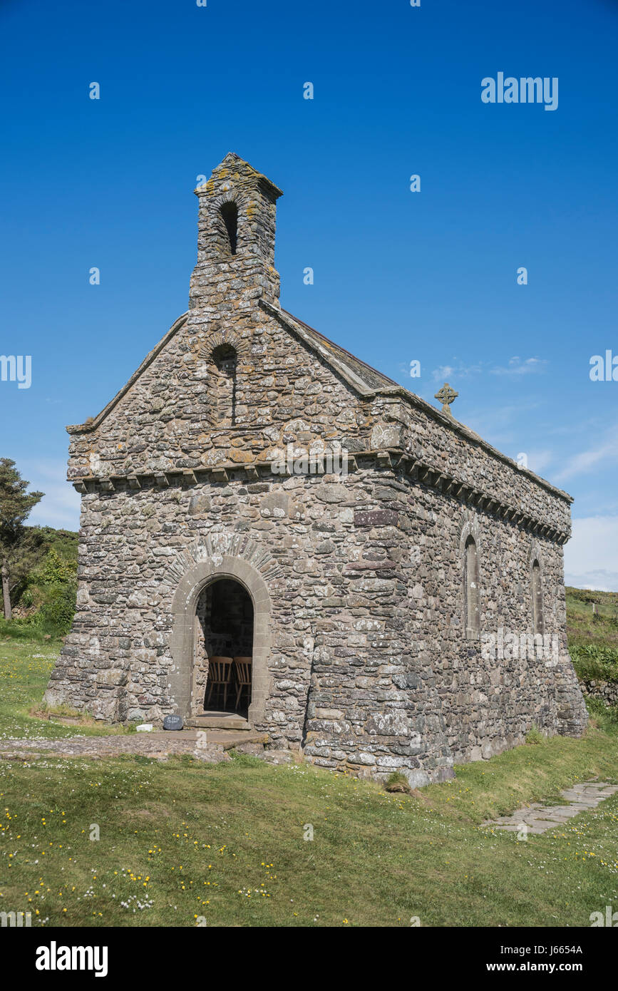 Chapel of Our Lady and St Non, near St Davids, Pembrokeshire, Wales, UK ...