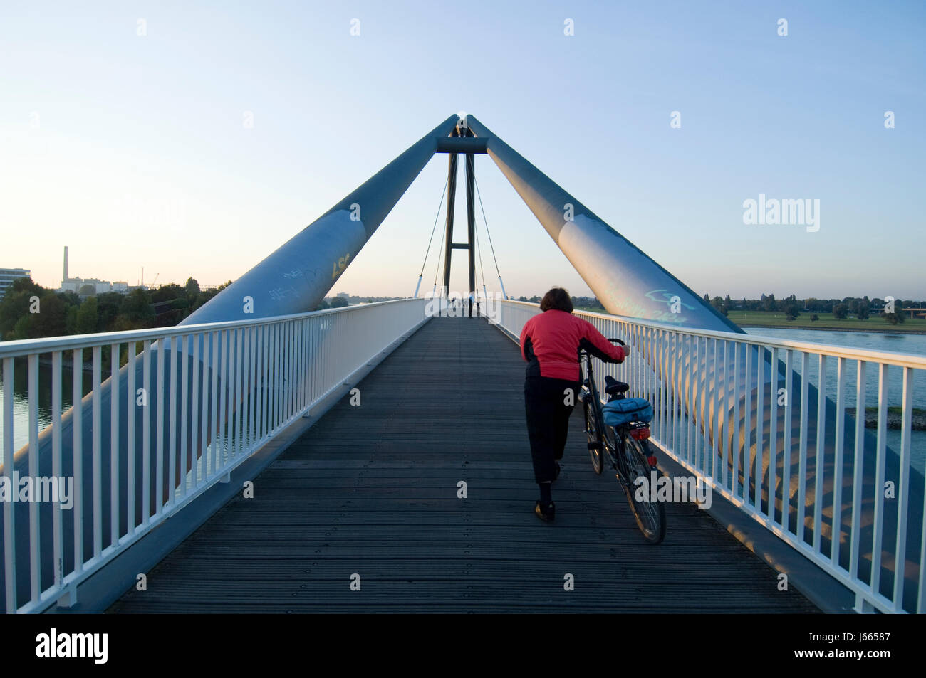 wheel wood bridge railing modern modernity concrete steel voltage style ...