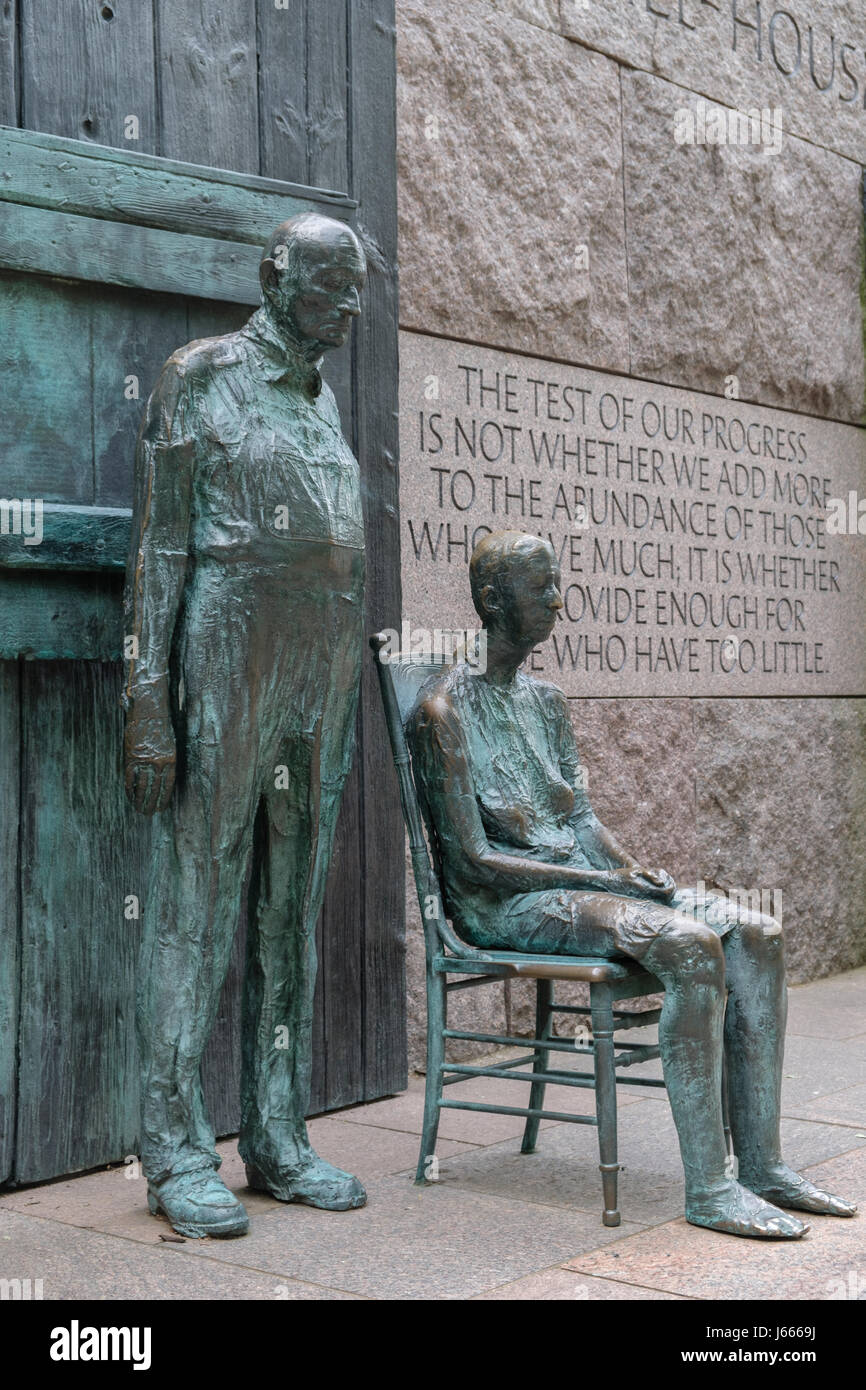 The Rural Couple, FDR Memorial, Washington, DC Stock Photo - Alamy