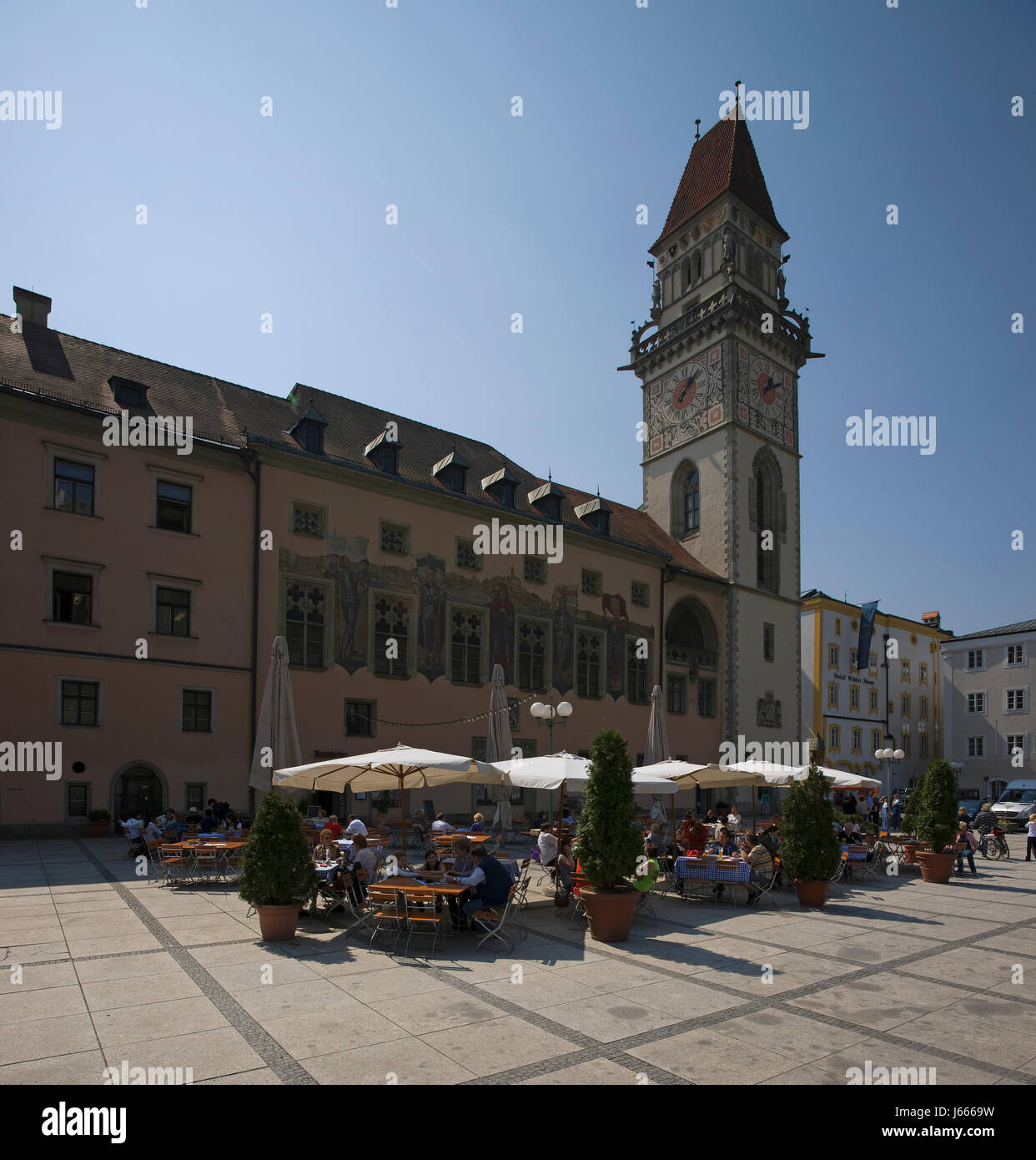 rathausplatz in passau Stock Photo - Alamy
