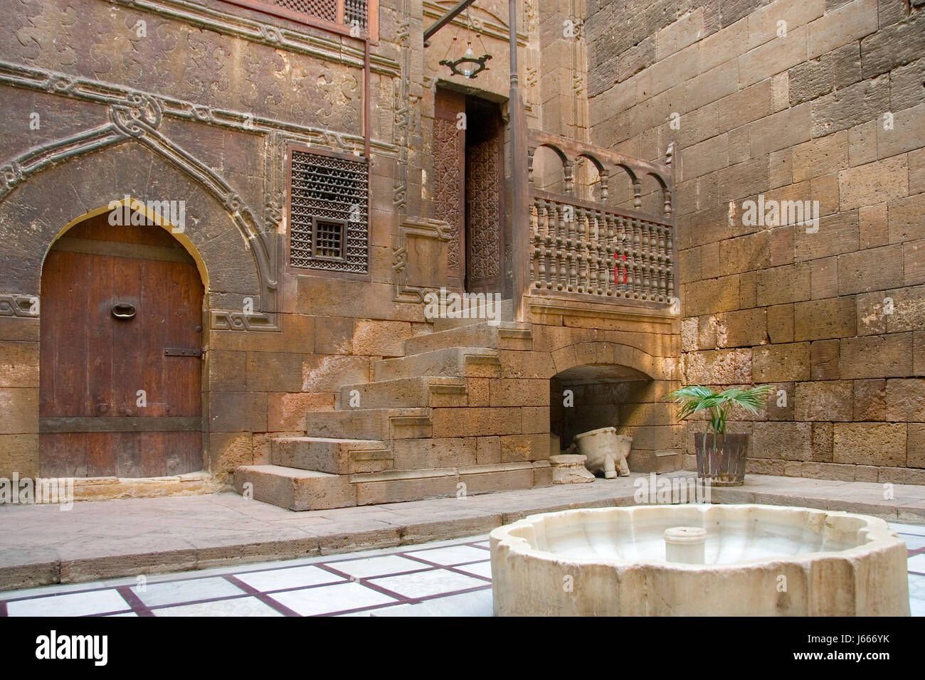 house building museum egypt arab colonial house building fountain ...