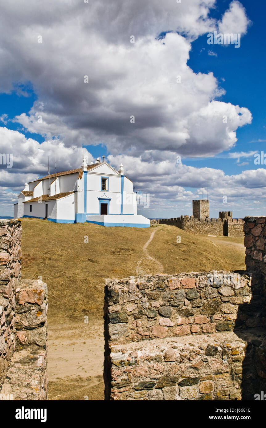 church cloud wall battlement castle chateau blue tower church stone ...
