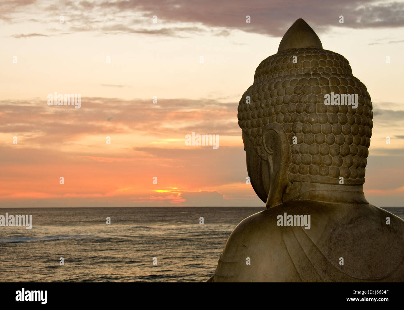 horizon sunset buddha salt water sea ocean water head historical ...