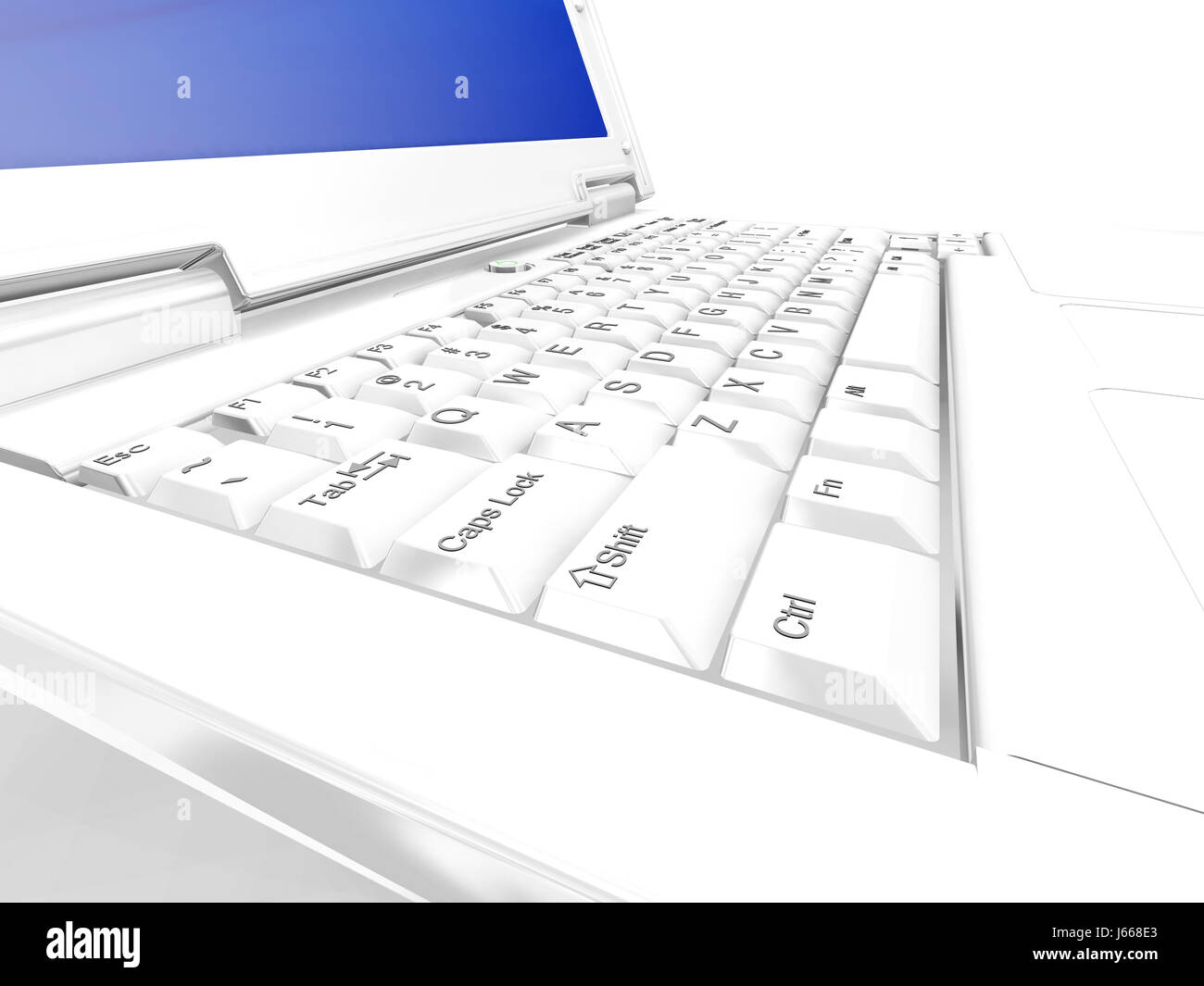 laptop notebook computers computer keyboard object isolated model ...