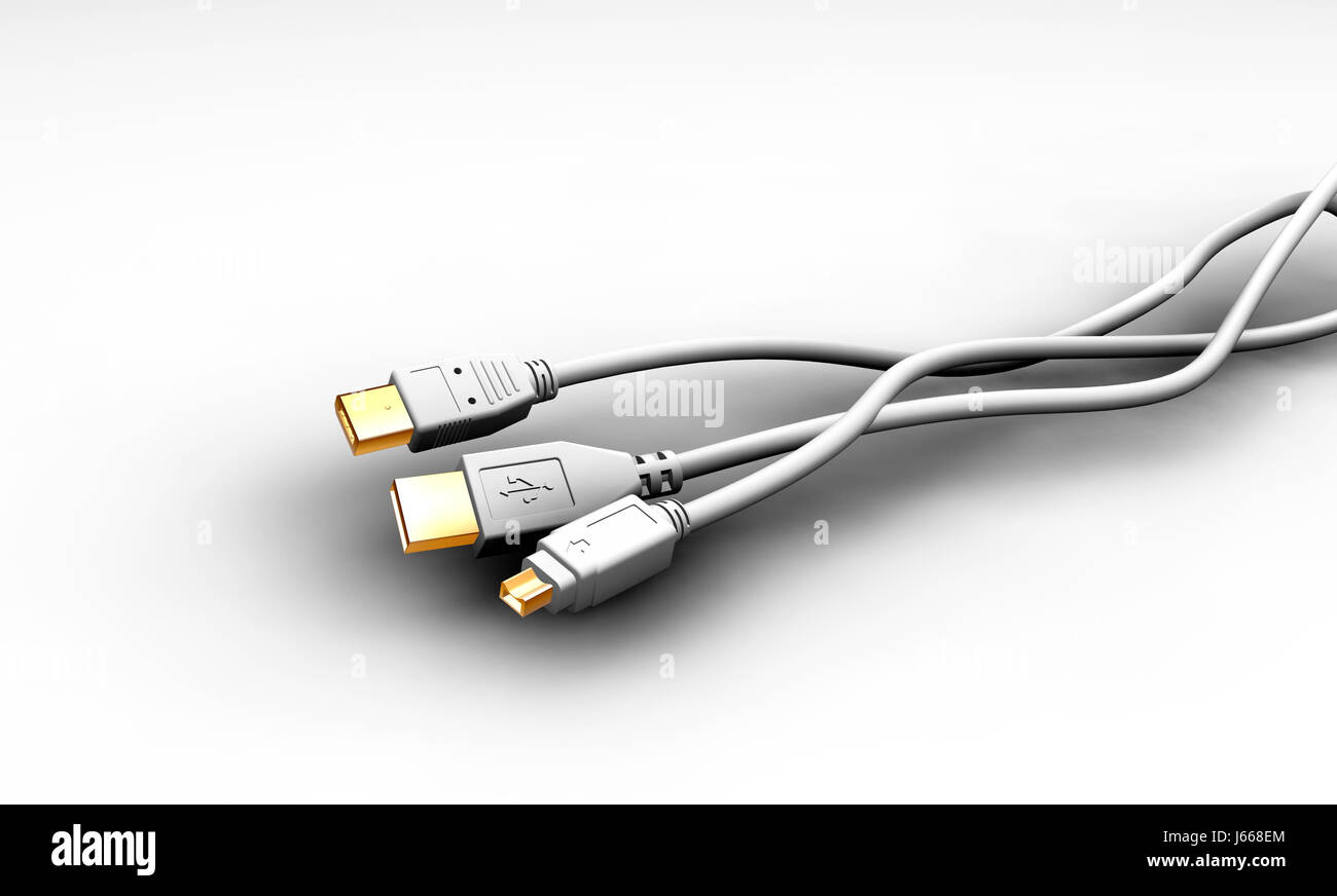 isolated illustration cable wire technology wires render current ...