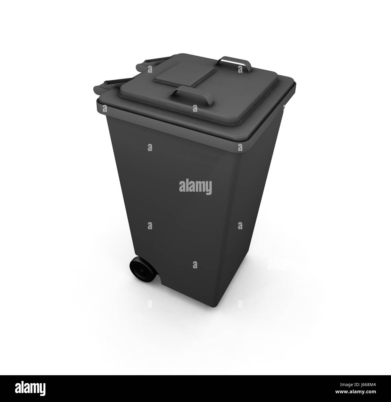 object isolated refuse recycling bin rubbish sweepings render backdrop ...