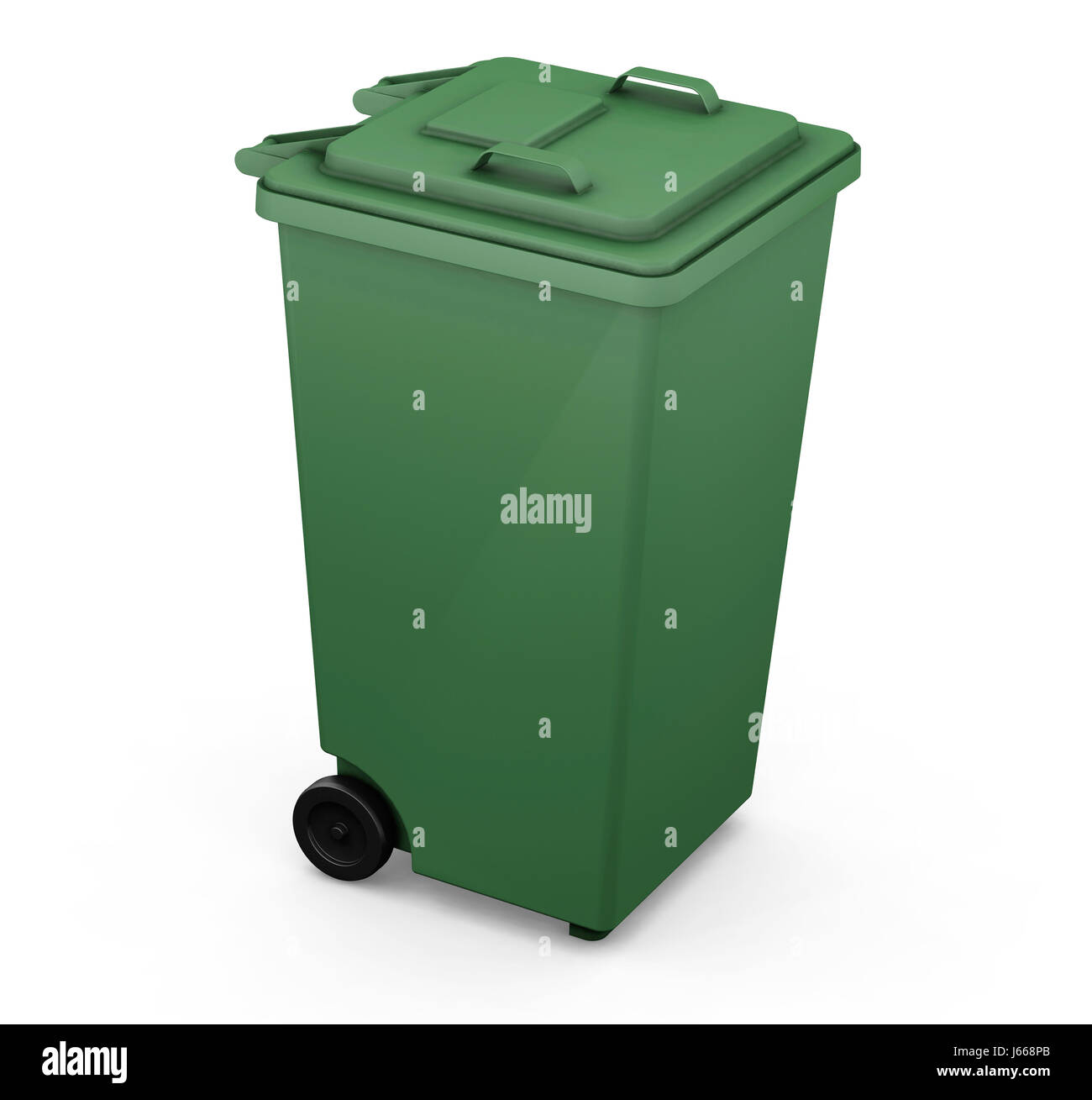 object isolated refuse recycling bin rubbish sweepings render backdrop ...