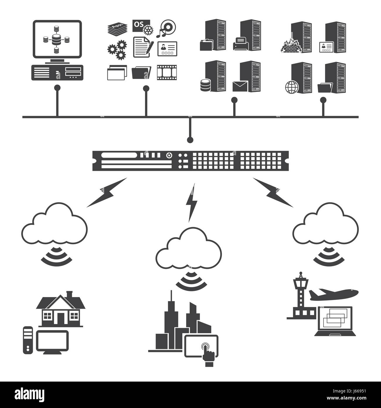 Big data volume velocity variety Stock Vector Images - Alamy