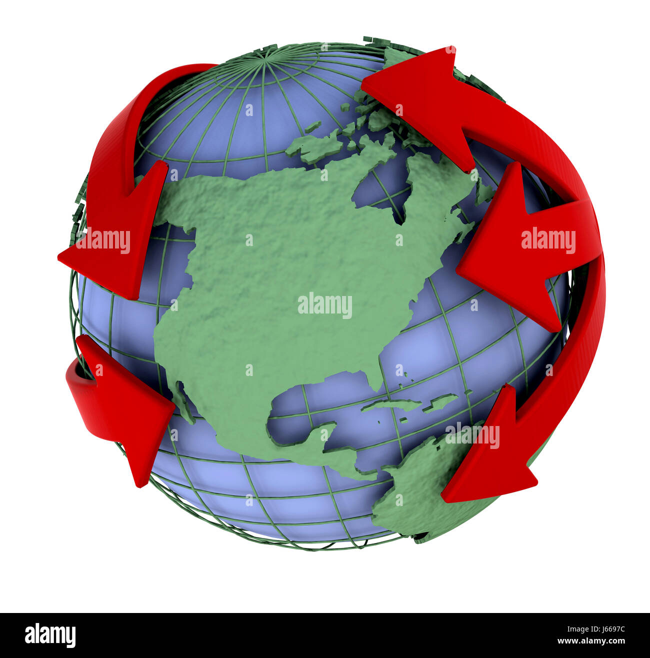object globe planet earth world worldwide arrow render map atlas map of ...
