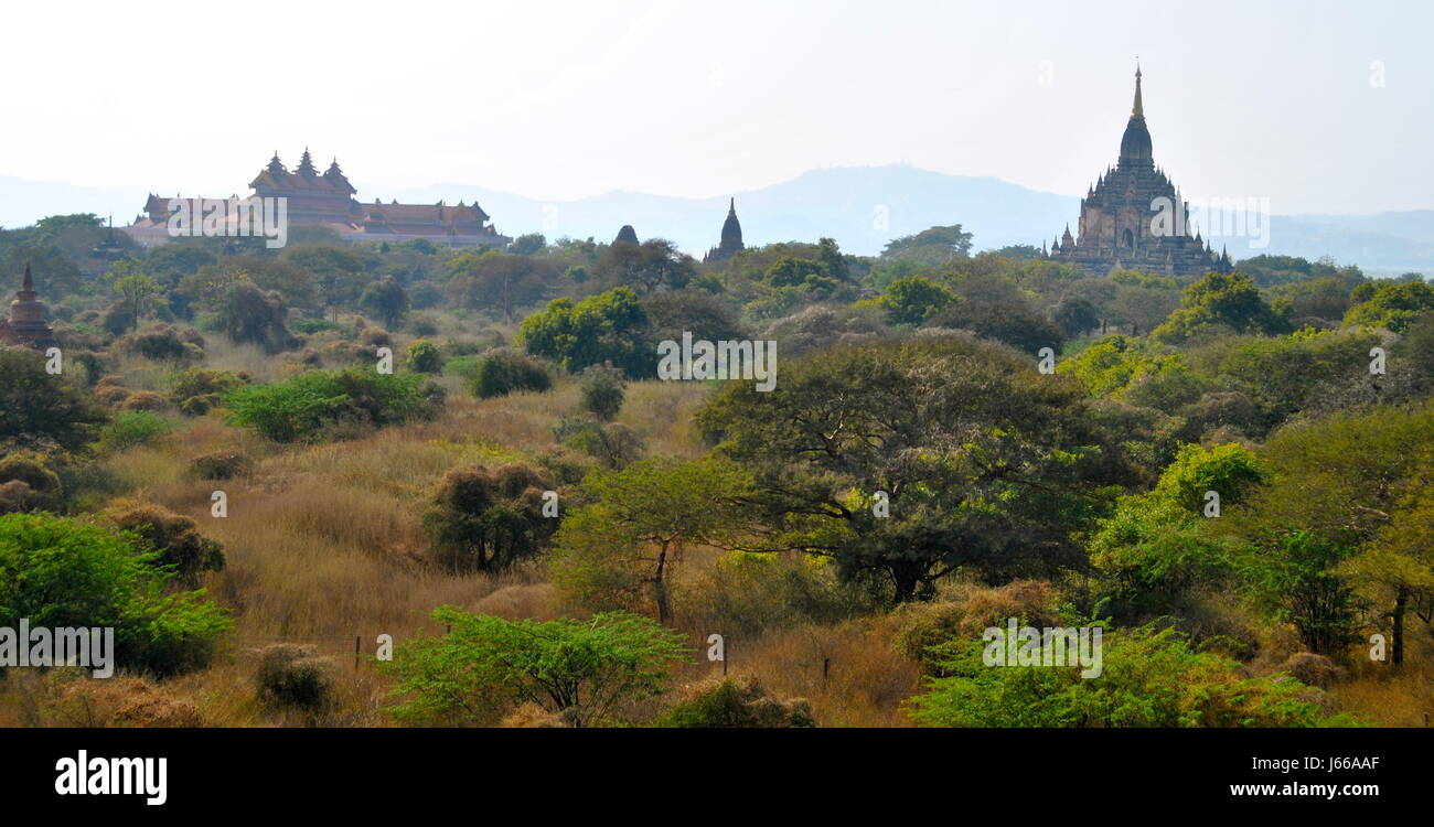 Beautiful ancient temples of Bagan, Myanmar Stock Photo - Alamy