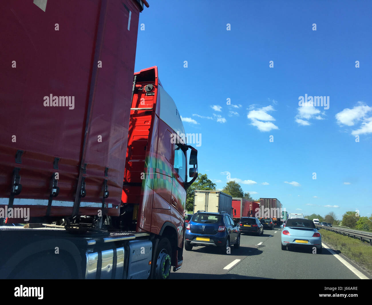 M6 traffic jam hi-res stock photography and images - Alamy