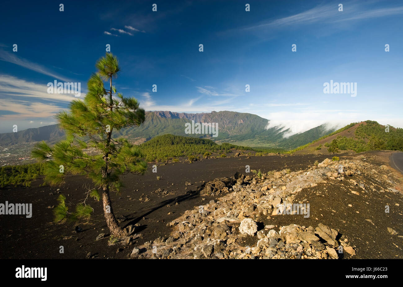 spain islands mountain vulcan volcano blue beautiful beauteously nice ...