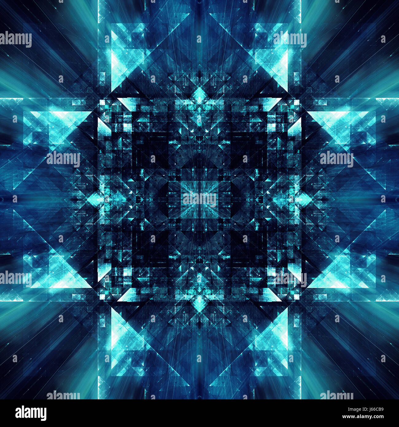 Abstract digital fractal concept based around digital data Stock Photo ...