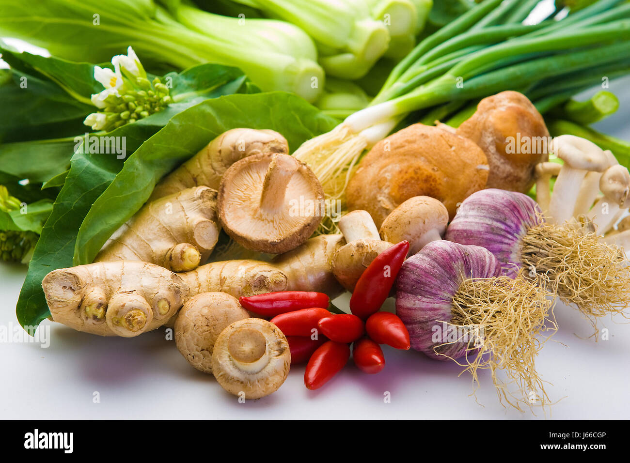 asian ingredients vegetables greens food aliment arrangement vitamins ...
