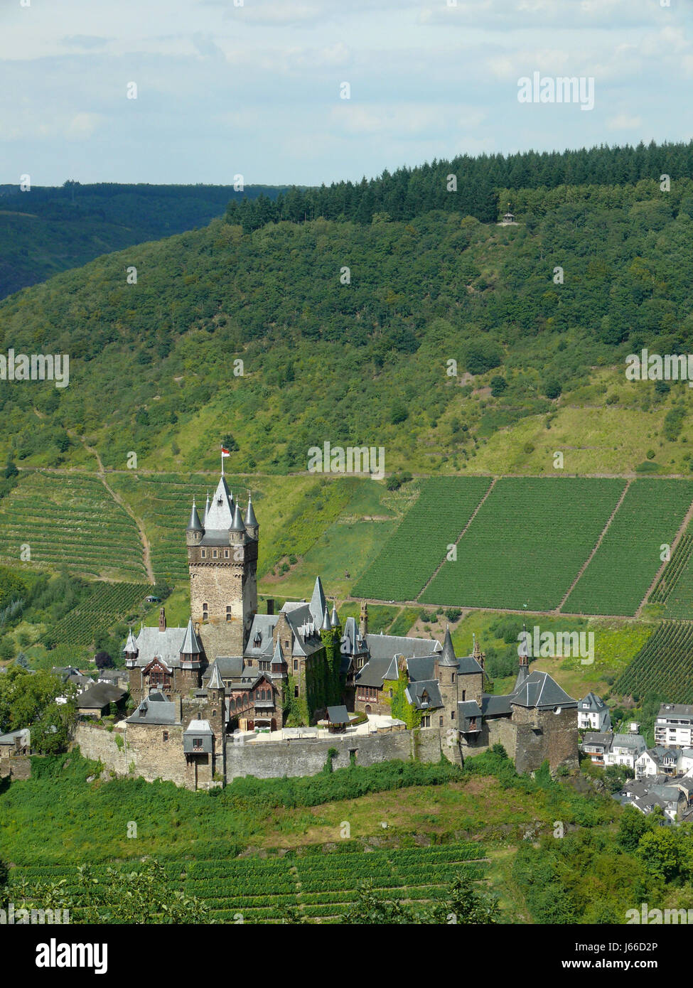 mosel germany german federal republic chateau castle historical hill ...