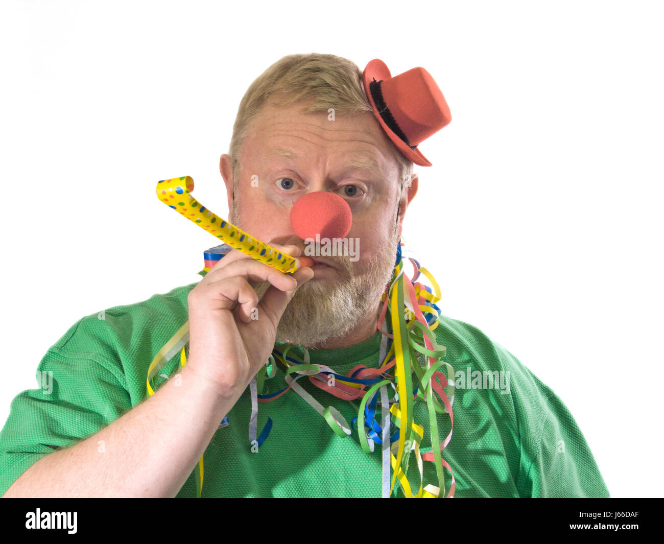 hat clown jester cardboard nose red entertainment humour coloured ...