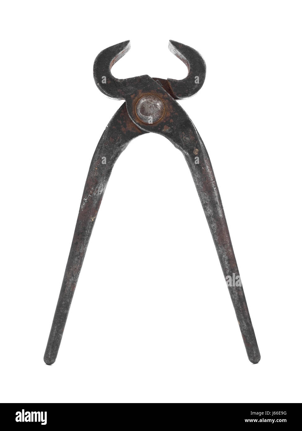 tool isolated rusty rust pincers old obsolete couple pair tool object ...