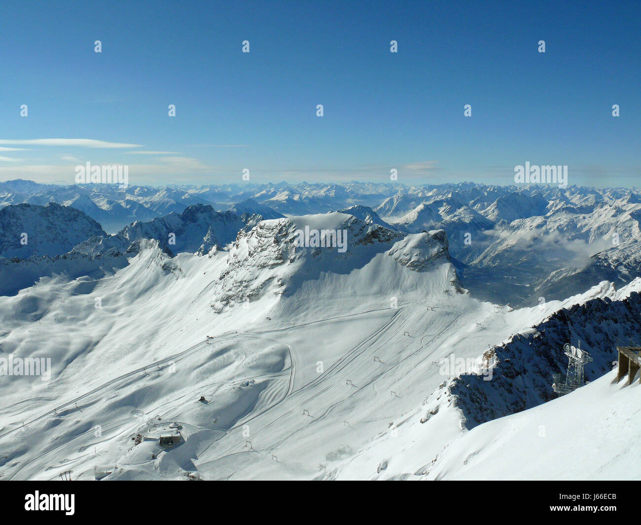 on the zugspitze Stock Photo - Alamy