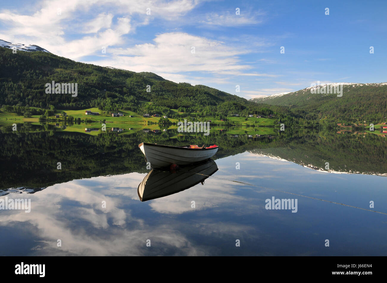 holiday vacation holidays vacations norway fishing boat reflection ...