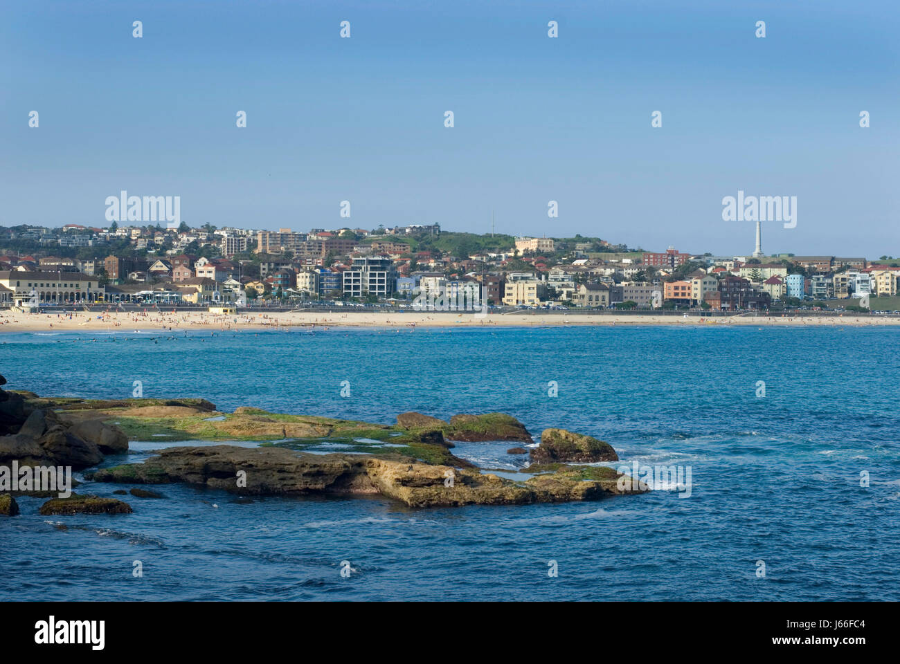 beach seaside the beach seashore australia blue houses famous waves ...