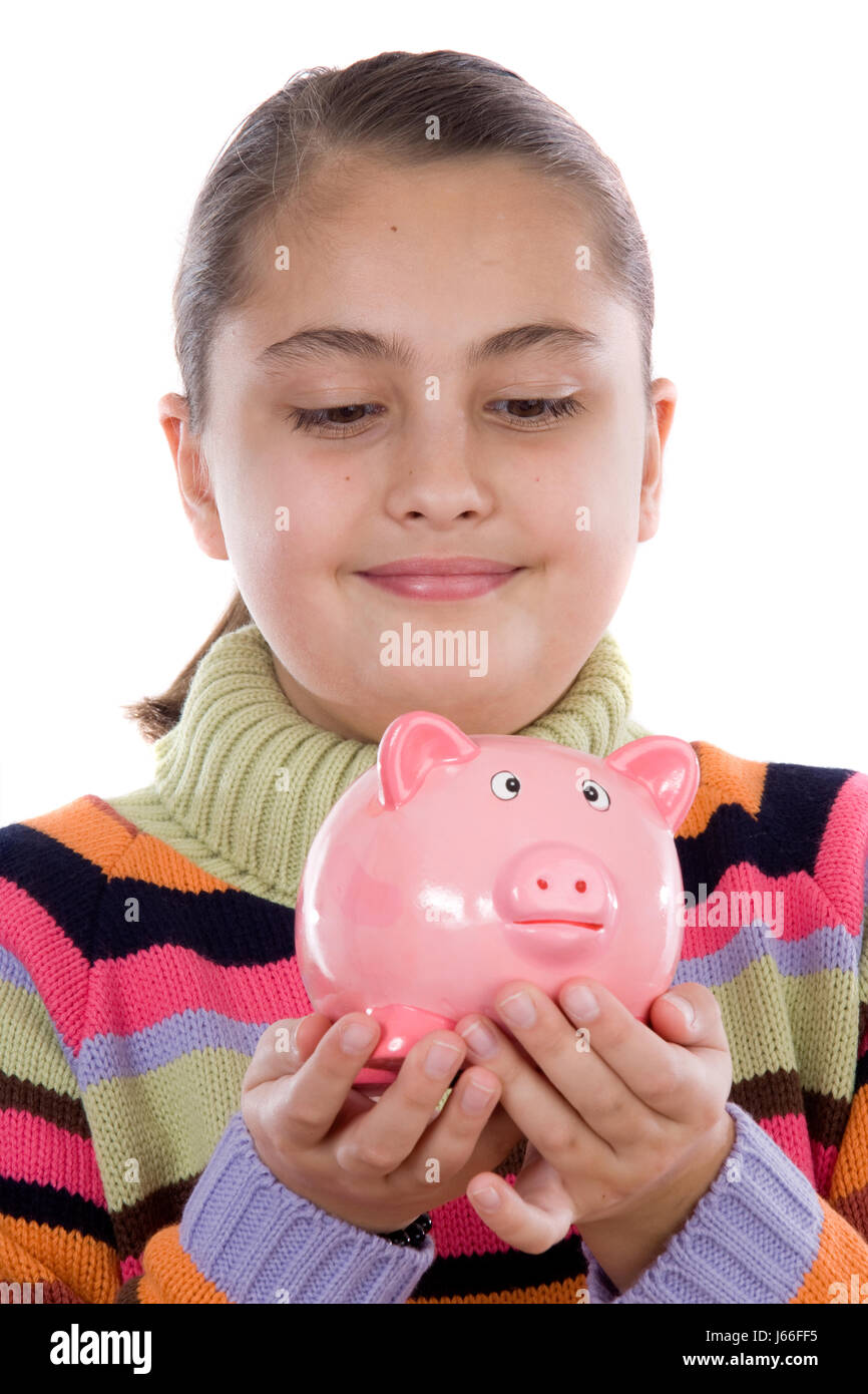 savings adorable girl girls moneybox money box gesture humans human ...