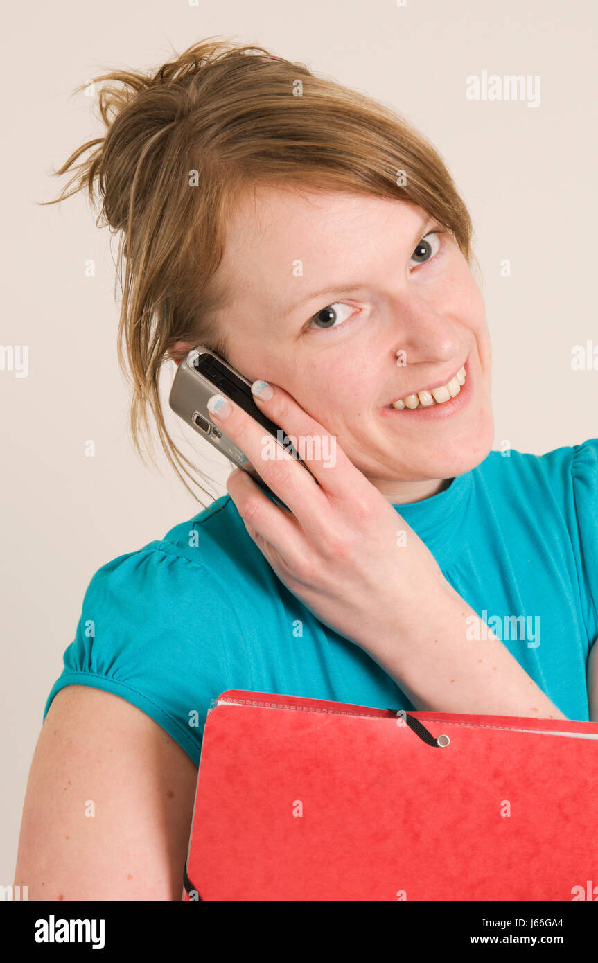woman staffer clerks person telephone phone blond woman telephone phone ...