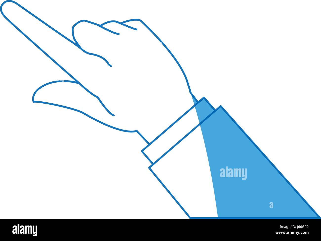 Image pointing male hand Stock Vector Images - Alamy
