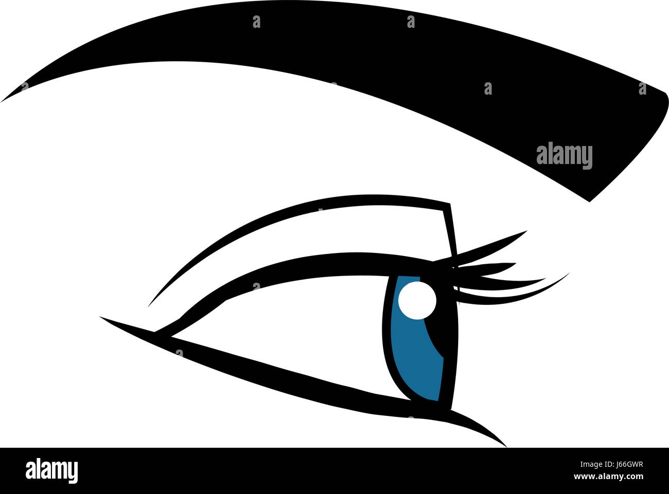 Female Eye Cartoon Icon View Stock Photos & Female Eye Cartoon Icon ...