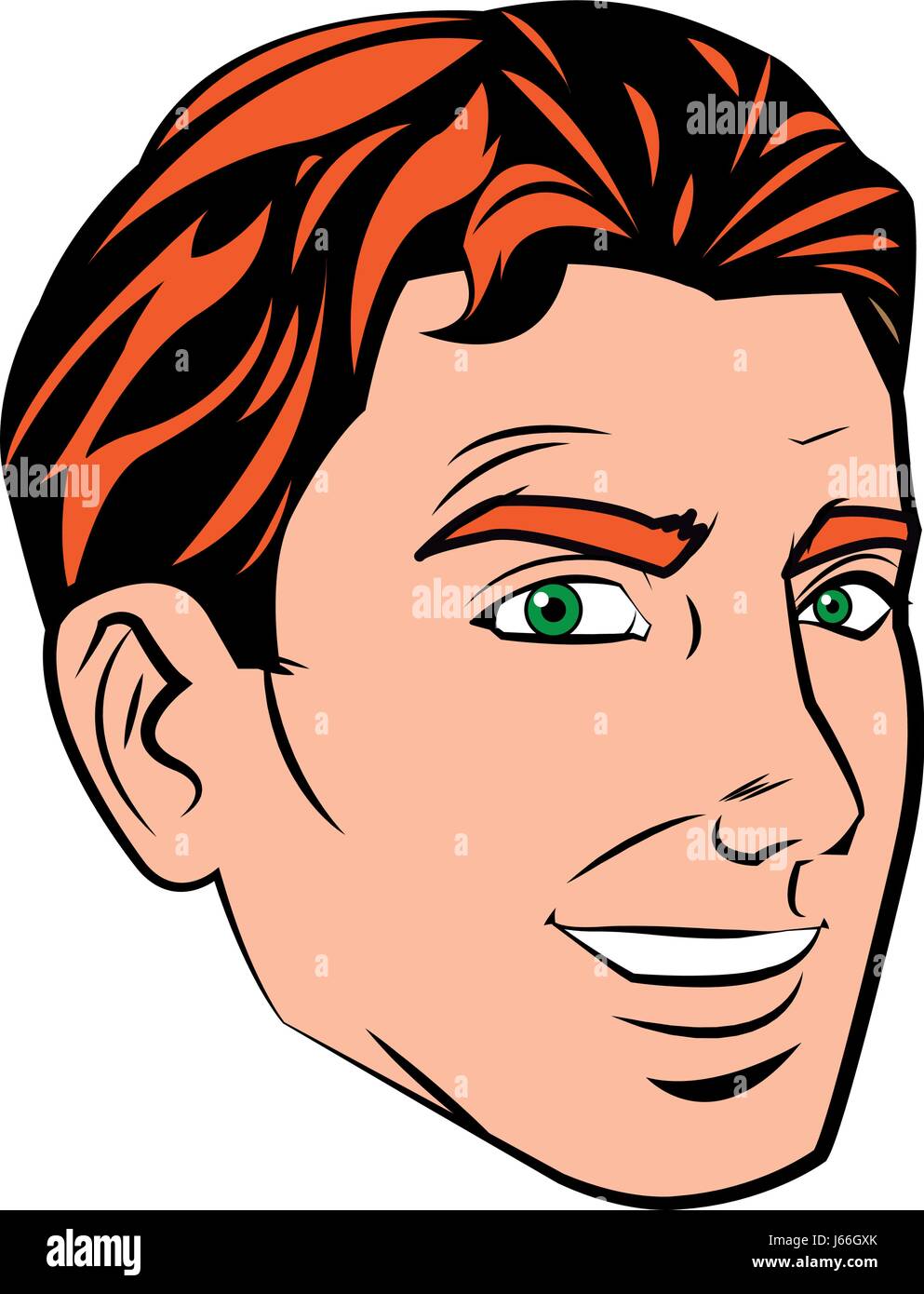 face man pop art style image Stock Vector Image & Art - Alamy