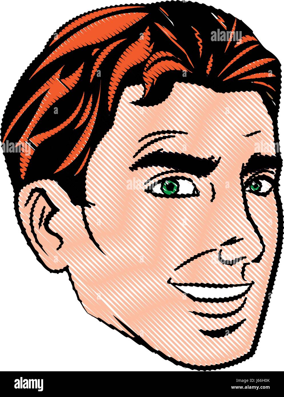 face man pop art style image Stock Vector Image & Art - Alamy