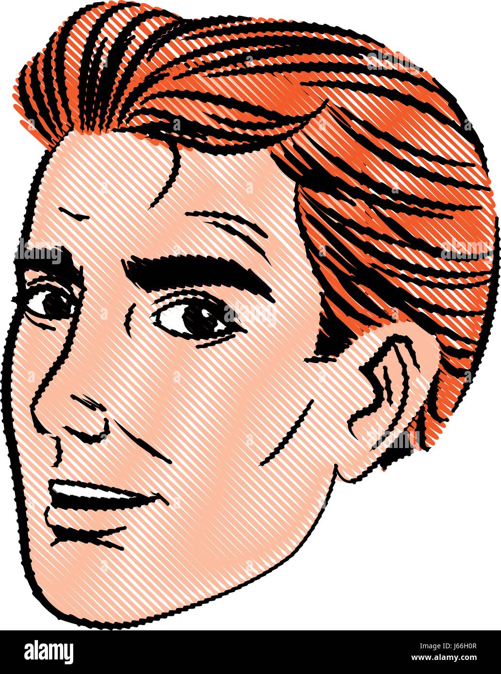 face man pop art style image Stock Vector Image & Art - Alamy
