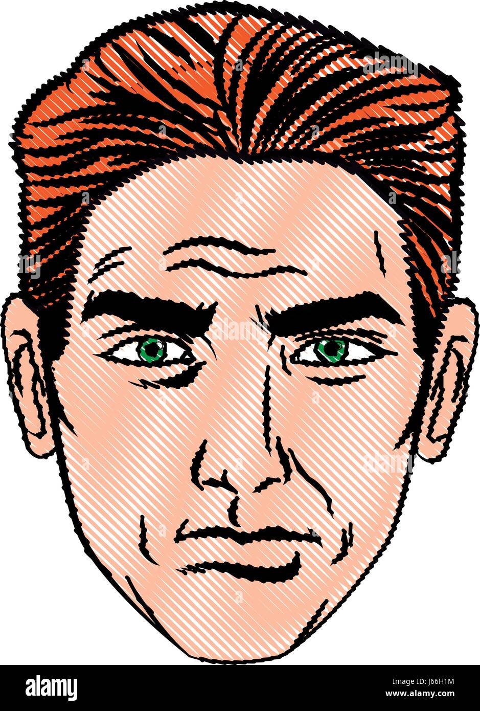 face man pop art style image Stock Vector Image & Art - Alamy