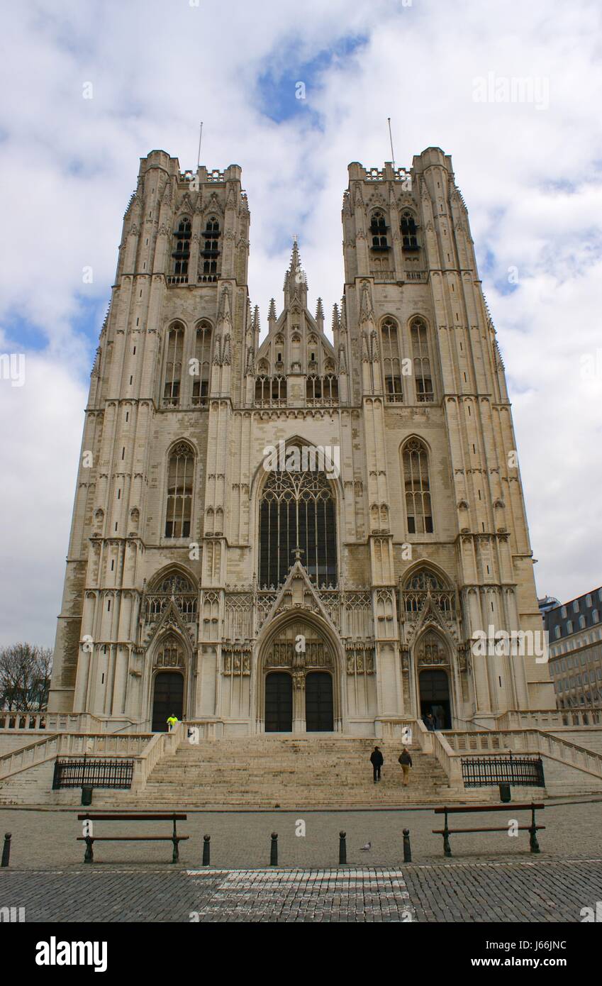 Saint Michel Gudule Cathedral Brussels Stock Photos & Saint Michel ...