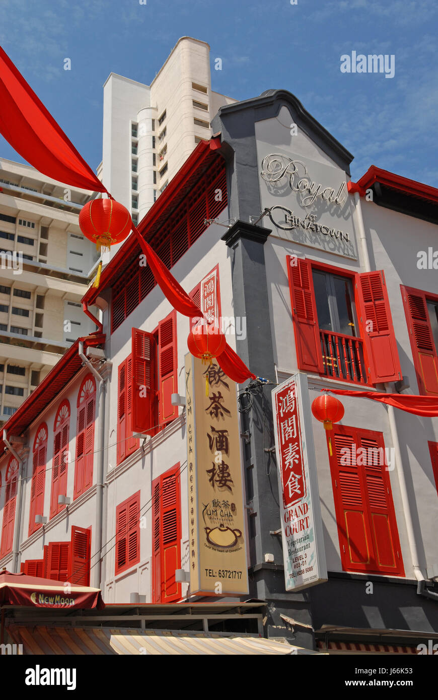 house building hotel facade shiner light lamp luminary sign signal ...