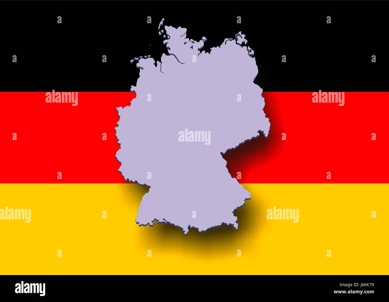 Germany map hi-res stock photography and images - Alamy