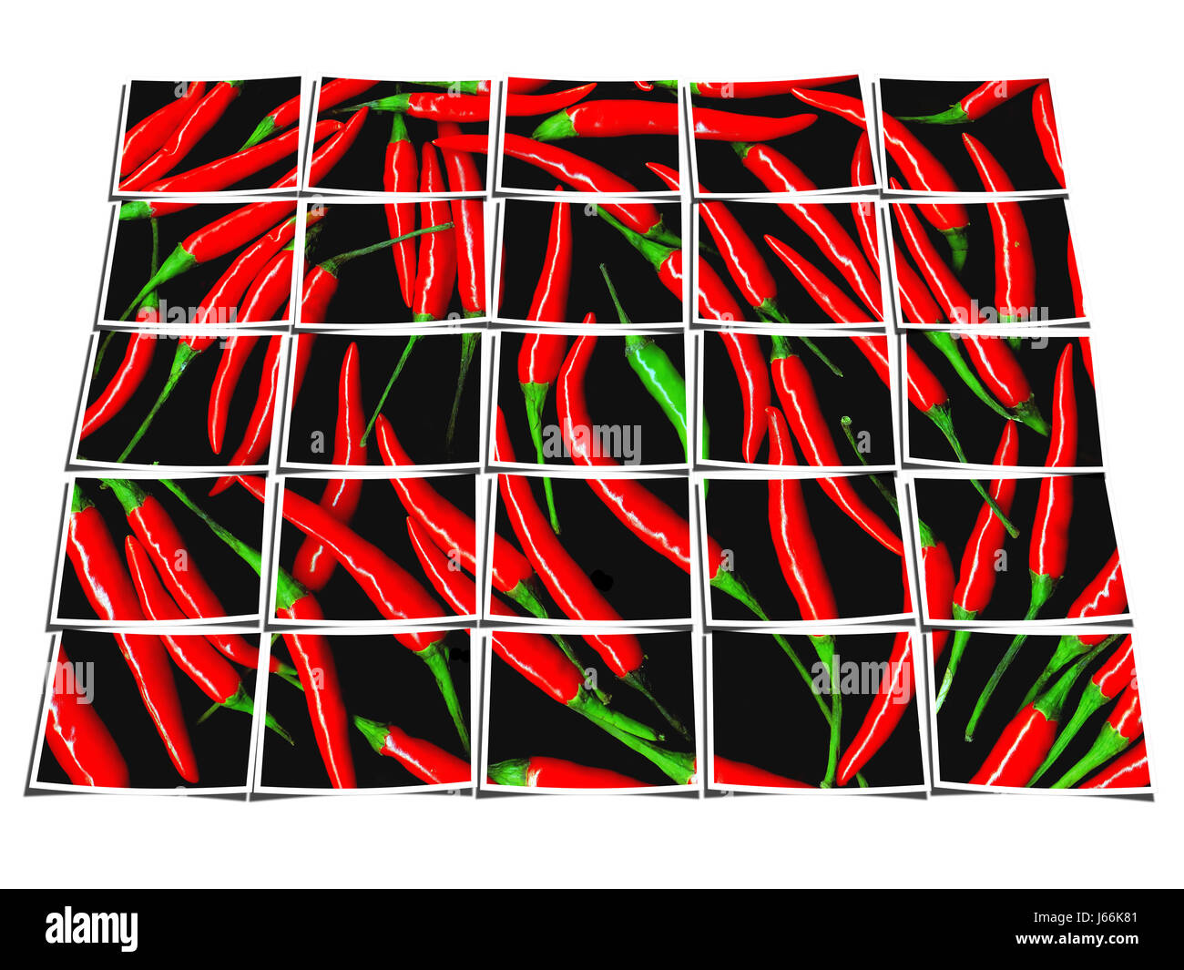 hot paprika peppers abstract multiple composite chilli chili red food ...