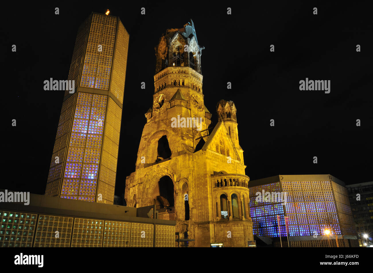 blue remember night nighttime berlin ruin destruction memory ...