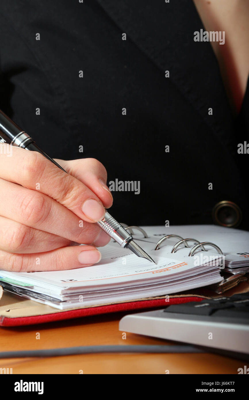 office hand planner letter date woman office note memo plan hand ...