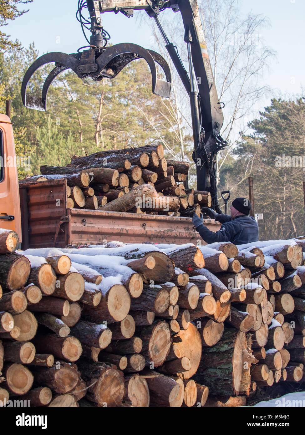 Log lift hi-res stock photography and images - Alamy