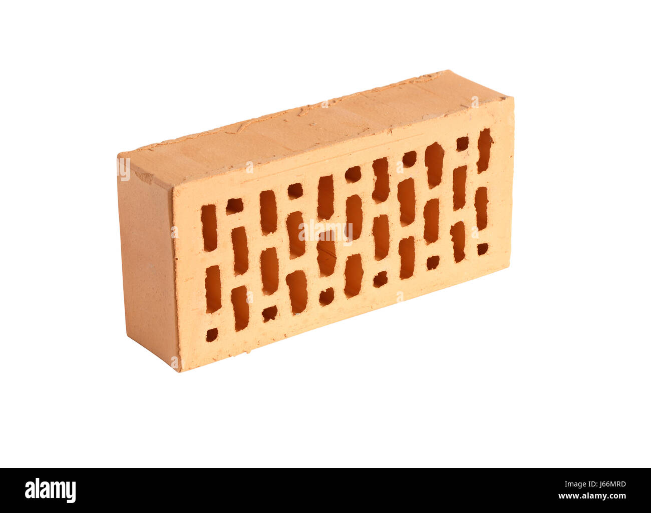 Ordinary brick isolated on white background with clipping path Stock ...