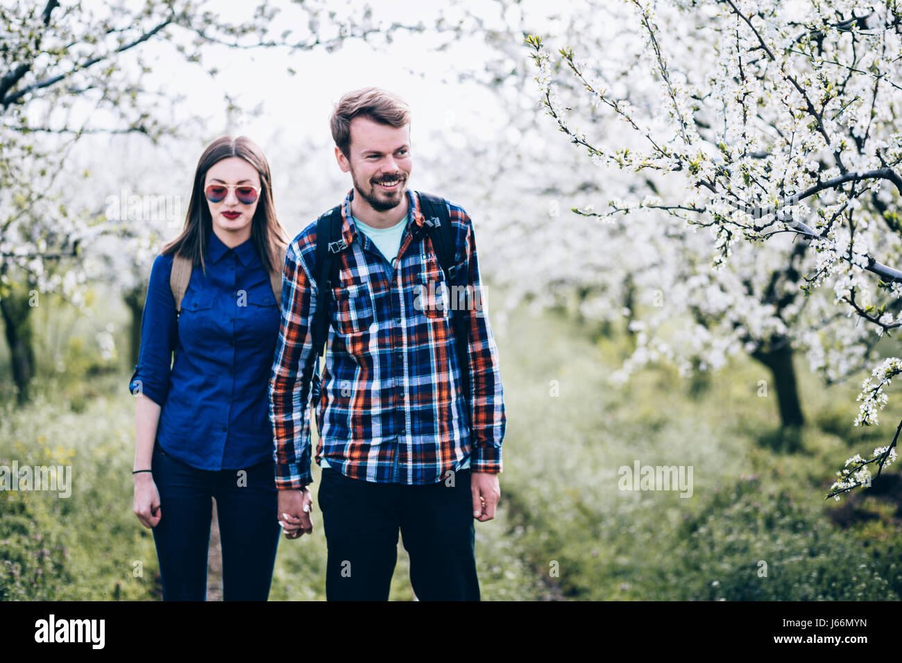 Young couple hugging Stock Photo - Alamy