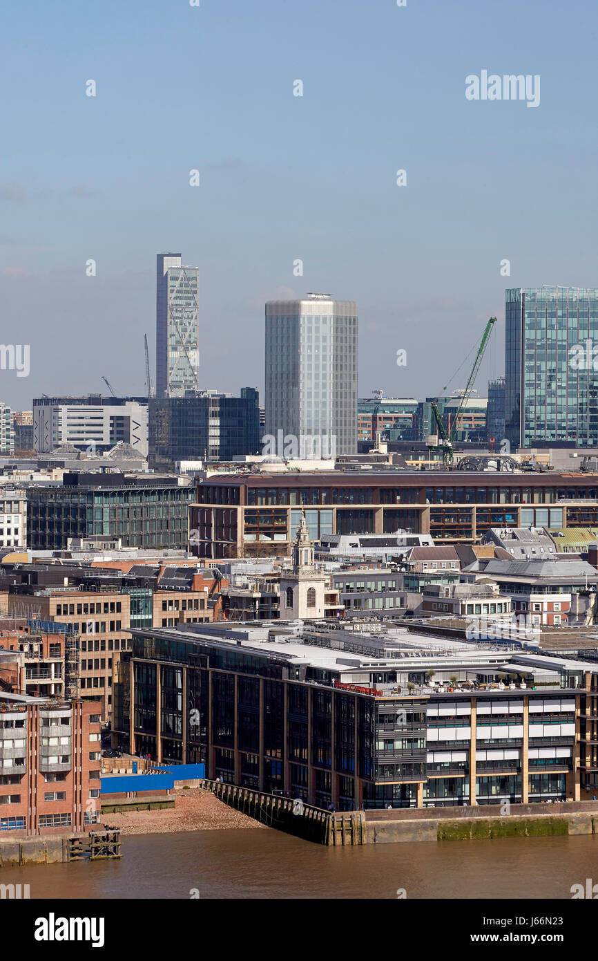 View from the river Thames. Angel Court, London, United Kingdom ...