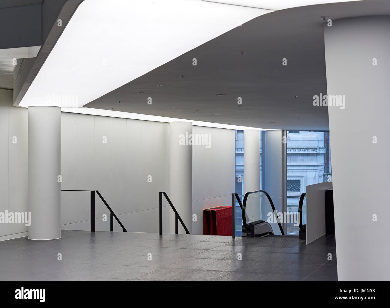Interior view from mezzanine level. Angel Court, London, United Kingdom ...