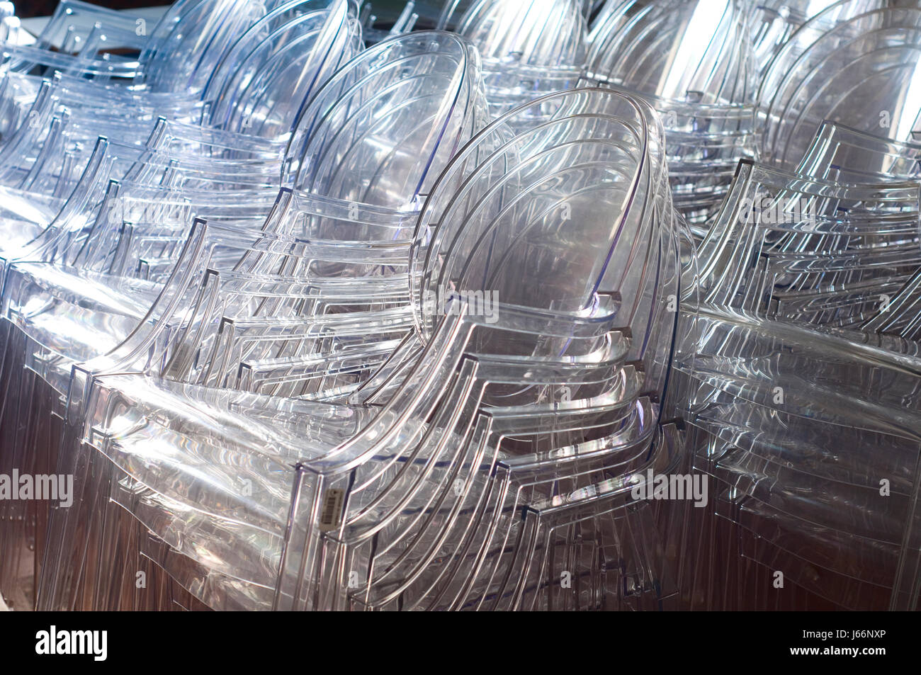 Modern Plastic Chairs Stock Photo - Alamy