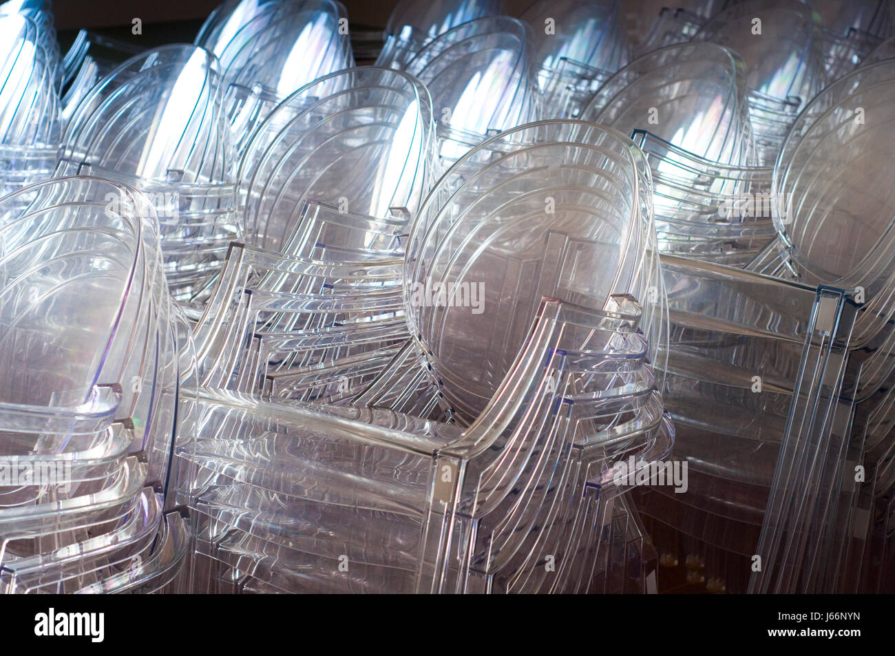 Modern Plastic Chairs Stock Photo - Alamy