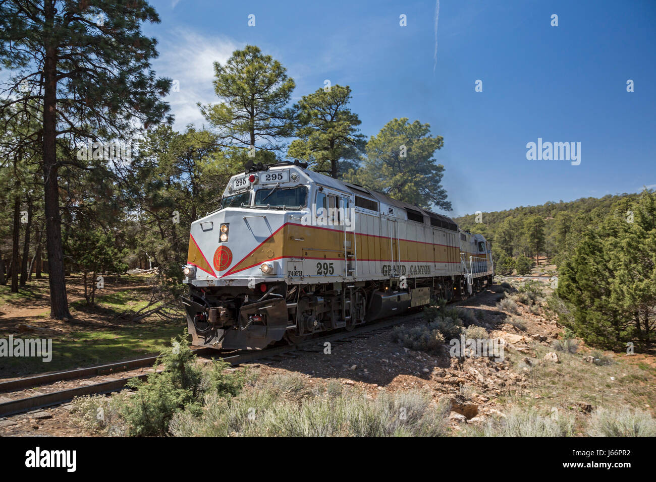 Grand Canyon National Park, Arizona - The Grand Canyon Railway arrives ...
