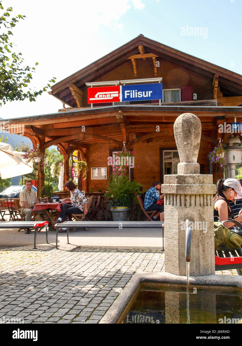 Train station filisur switzerland hi-res stock photography and images ...