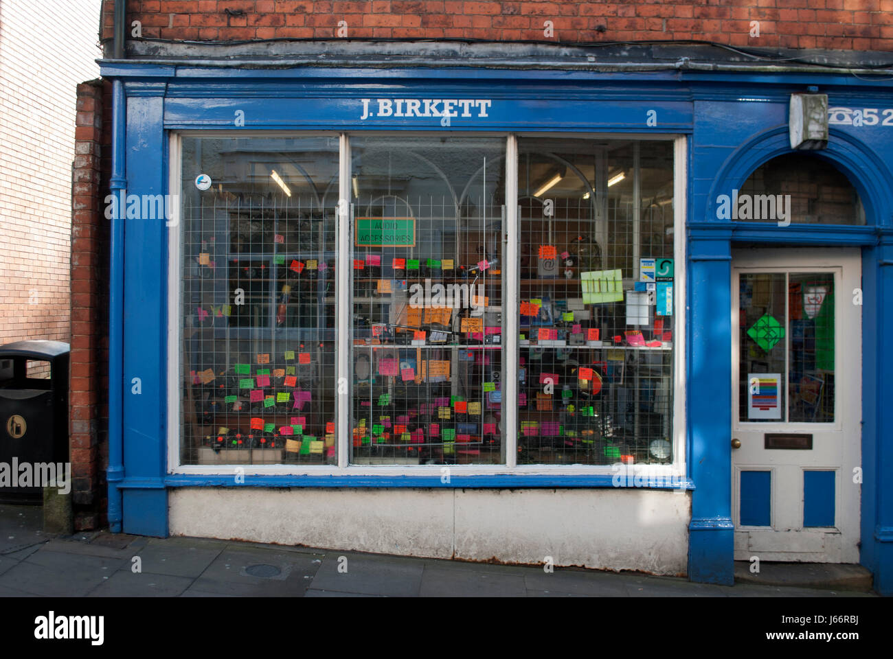 J Birkett shop in Lincoln Stock Photo - Alamy